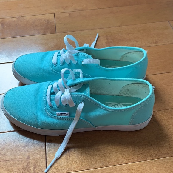 Vans | Shoes | Vans Off The Wall Lace Up Sneakers Shoes Turquoise ...
